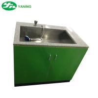 China Medical Hand Wash Sink 1600x600x900mm Stainless Steel with Marble Slab and Filter Net for sale