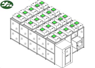 China ISO 5 Modular Cleanroom SS304 Frame 1500-5000mm Sizes with 99.999% HEPA Efficiency for Precision Instruments for sale