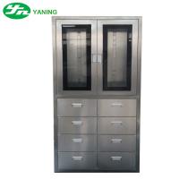 China YANING Stainless Steel Medicine Cabinet 1300x900x350mm Hospital Pharmacy Storage Cabinet for Operation Room for sale