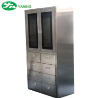 China YANING Stainless Steel Medicine Cabinet 1300x900x350mm Hospital Pharmacy Storage Cabinet for Operation Room for sale