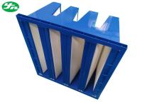 China 0.5um 60% High Efficiency Particulate Air Filter W Shape V Bank Type for sale