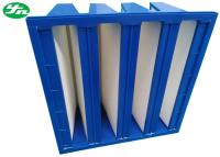 China 0.5um 60% High Efficiency Particulate Air Filter W Shape V Bank Type for sale
