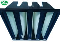 China 0.5um 60% High Efficiency Particulate Air Filter W Shape V Bank Type for sale