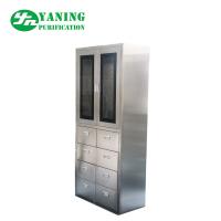 China YANING Freestanding Stainless Steel Medical Cabinet 304 1.2mm for Hospital Clinic 1700mm for sale