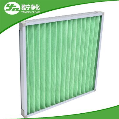 China Covering Wire G4 Pleated Panel Air Filter with Aluminum Frame - 24x24x2 Inch, 3000 m³/h Flow Rate for sale