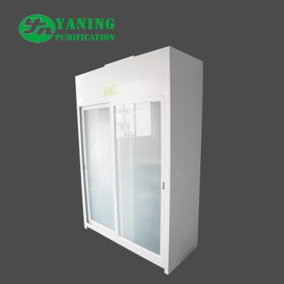 China Laminar Flow Clean Room Garment Cabinet 1200-1800mm Width with ≤65dB Noise and ULPA Filtration for sale