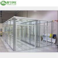 China YANING ISO Class 8 Modular Clean Room Stainless Steel Prefab Clean Room 2800mm Height LED Lighting for sale