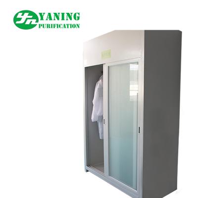 China Medical Clean Room Garment Cabinet with Sliding Door - 99.99% Filtration @ 0.3μm - Custom Sizes Available for sale