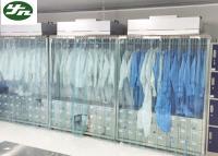 China SS Clean Room Garment Cabinet with Laminar Flow - 1300-1800mm Width, Class 100 HEPA Filter for Pharmaceutical Factories for sale