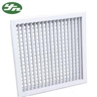 China 1.0mm Aluminum Double Deflection Return Air Grille 100x100mm to 100x250mm for HVAC Ventilation Systems for sale
