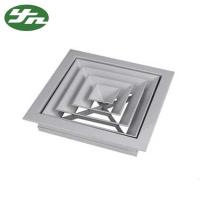 China Aluminum Alloy Air Diffuser 150x150mm to 450x450mm with 38.4° Core for HVAC Clean Room Ventilation for sale