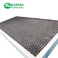 China Honeycomb Activated Carbon Air Filter with Aluminum Frame 290x595x45mm for Industrial Air Purification for sale