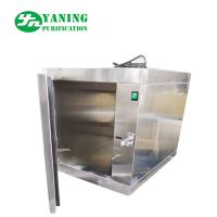 China Stainless Steel Cleanroom Pass Box 420-500mm Working Area with 0.2-0.6m/s Speed and Grade 100 Cleanliness for sale