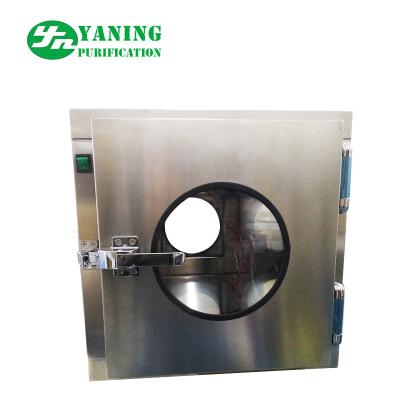 China Stainless Steel Cleanroom Pass Box 420-500mm Working Area with 0.2-0.6m/s Speed and Grade 100 Cleanliness for sale