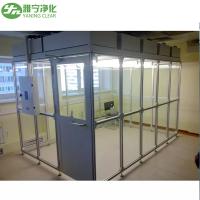China Modular Clean Room Booth ISO 5 Class 100 Hard Wall FFU Air Purification Equipment 0.45m/s for sale