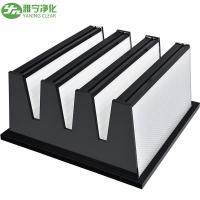 China V Bank H10 HVAC HEPA Filter 610×610×295mm with High Efficiency 99% at 0.5μm and 4900 m³/h Air Volume for sale