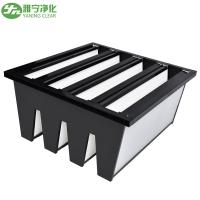 China V Bank H10 HVAC HEPA Filter 610×610×295mm with High Efficiency 99% at 0.5μm and 4900 m³/h Air Volume for sale