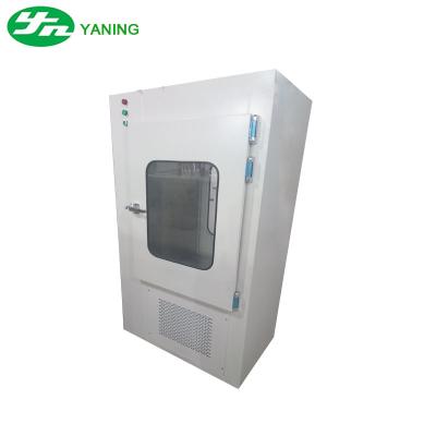 China Clean Room Air Shower Pass Box 660x500x600mm Steel Body Mechanical Interlock Transfer Hatch for sale