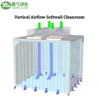 China Stainless Steel 304 Class 100000 FFU Clean Room Booth with Air Shower 1500x2000mm for sale