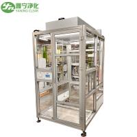 China Stainless Steel 304 Class 100000 FFU Clean Room Booth with Air Shower 1500x2000mm for sale