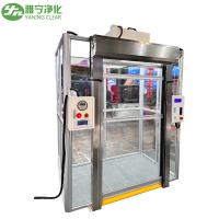China Stainless Steel 304 Class 100000 FFU Clean Room Booth with Air Shower 1500x2000mm for sale