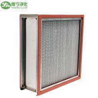 China High Temperature HEPA Air Filter 15.6㎡ Area 250°C Resistance for Food Factory Clean Rooms for sale
