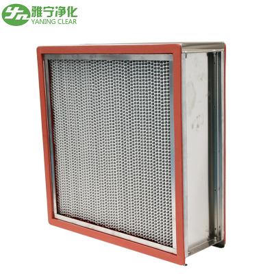 China High Temperature HEPA Air Filter 15.6㎡ Area 250°C Resistance for Food Factory Clean Rooms for sale