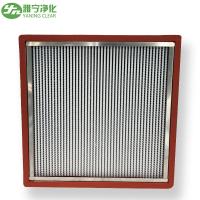 China High Temperature HEPA Filter 99.99% Efficiency 0.3μm H13-H14 Glassfiber with 250°C Resistance for sale