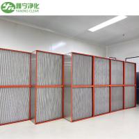 China High Temperature HEPA Air Filter 15.6㎡ Area 250°C Resistance for Food Factory Clean Rooms for sale