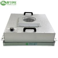 China Gray Double Motor Ffu Filter Fan Unit , Clean Room Fan Filter Units Long Service Life for sale
