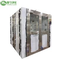 China Stainless Steel Clean Room Air Shower Box 2.2KW 24 Nozzles Interlocked System for ISO 8 for sale