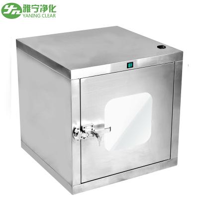 China Laboratory Static Pass Box 600x600x600mm with UV Sterilization for Pharmaceutical Clean Rooms for sale