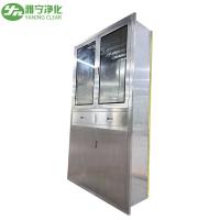 China Glass Door Stainless Steel Medical Cabinet 1300x900x350mm for Pharmaceutical Industry for sale