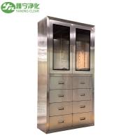 China Glass Door Stainless Steel Medical Cabinet 1300x900x350mm for Pharmaceutical Industry for sale