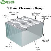 China Stainless Steel 304 Class 100000 FFU Clean Room Booth with H14 HEPA Filter for sale