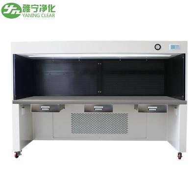 China YANING Stainless Steel Clean Bench Class 100 HEPA Filter Laminar Flow Workstation 1200x820x1580mm for sale