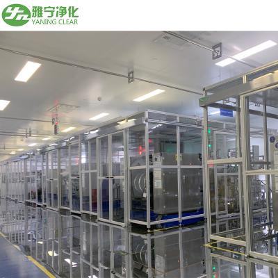China Customized Clean Booth Positive Pressure Modular FFU System with HEPA Filter Anti-Static Curtain for sale