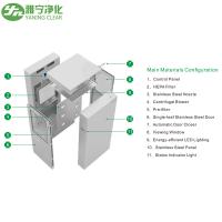 China Customized 1100W Cleanroom Air Shower 201 Stainless Steel Powder Coating for sale