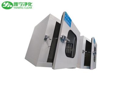 China Mechanical Interlock Cleanroom Pass Box 500-800mm Dimensions with Powder Coated Steel Construction for sale