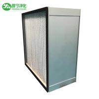 China Deep Pleat HEPA Air Filter H10-H14 Galvanized Steel Frame 610x610x150mm for Clean Room for sale