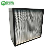 China Deep Pleat HEPA Air Filter H10-H14 Galvanized Steel Frame 610x610x150mm for Clean Room for sale