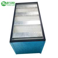 China Galvanized Frame Mini Pleat HEPA Filter / V Bank HEPA Filter For Clean Room for sale