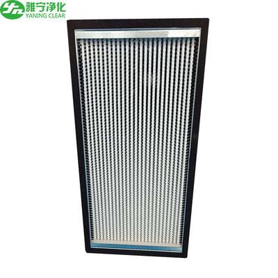 China Galvanized Steel Frame HEPA Air Filter 1000m³/h with Aluminum Foil Separator for Cleanroom Applications for sale