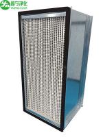 China Galvanized Steel Frame HEPA Air Filter 1000m³/h with Aluminum Foil Separator for Cleanroom Applications for sale