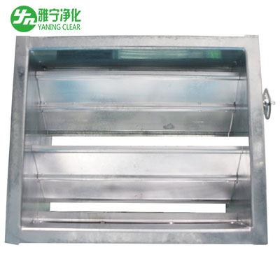 China Manual Air Duct Damper 1.5mm Aluminum HVAC Ventilation Control - 200x200mm to 400x400mm Sizes for sale