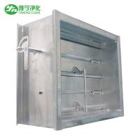 China Manual Air Duct Damper 1.5mm Aluminum HVAC Ventilation Control - 200x200mm to 400x400mm Sizes for sale