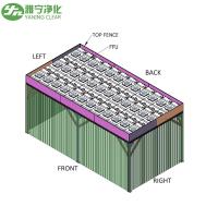 China Modular Clean Room DC Fan Filter Unit HEPA H14 ISO Class 100 Hardwall Cleanroom 1500x2000x2500mm for sale