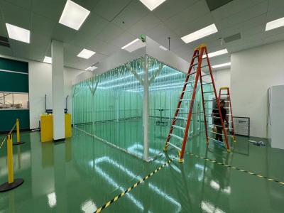 China Modular Clean Room DC Fan Filter Unit HEPA H14 ISO Class 100 Hardwall Cleanroom 1500x2000x2500mm for sale