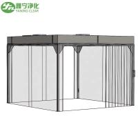 China Laboratory Clean Room ISO GMP Modular Dust Free Clean Room Modular PVC Soft Wall Panel  Assembly FFU Ceiling Clean Booth for sale