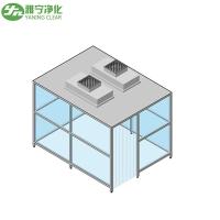 China Laboratory Clean Room ISO GMP Modular Dust Free Clean Room Modular PVC Soft Wall Panel  Assembly FFU Ceiling Clean Booth for sale